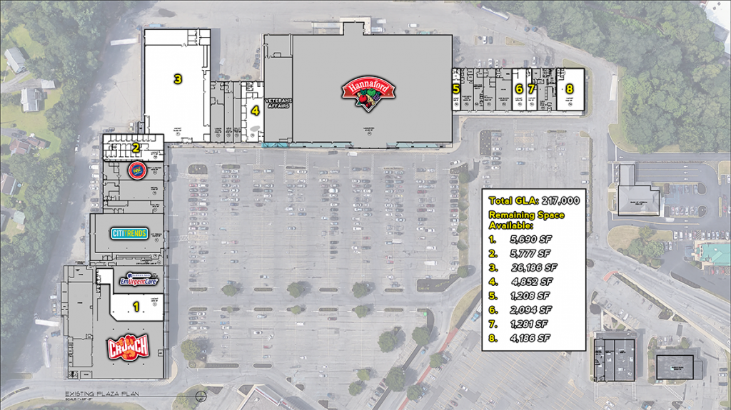 Multiple Retail Spaces Available For Lease At Hannaford Plaza – TRG